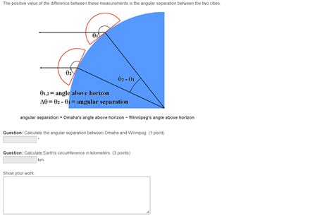 Solved For Any Two Points On A Circle Their Angular Chegg
