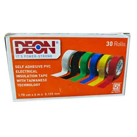 Self Adhesive Insulation Tape 10 Meter Width Multicolor Options