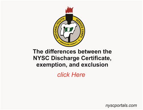 Nysc Discharge Certificate Vs Exemption Vs Exclusion