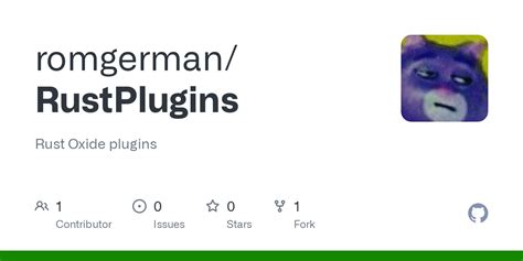 GitHub Romgerman RustPlugins Rust Oxide Plugins