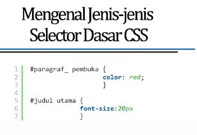 Mengenal Jenis Jenis Selector Dasar CSS Solusi Lengkap Informasi Seputar Pendidikan Dan Lain Lain