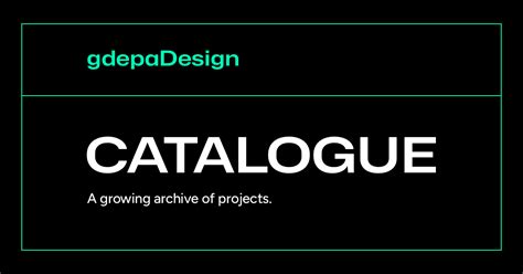 Github Gdepadesign Catalogue A Growing Archive Of Brand Design Data Visualisation Editorial