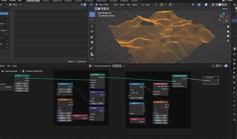 new to gn advice for wonky landscape intersections modeling blender