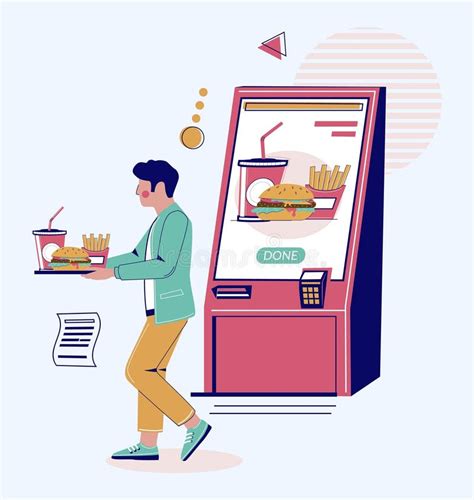 Self Ordering Kiosk Stock Illustrations 63 Self Ordering Kiosk Stock