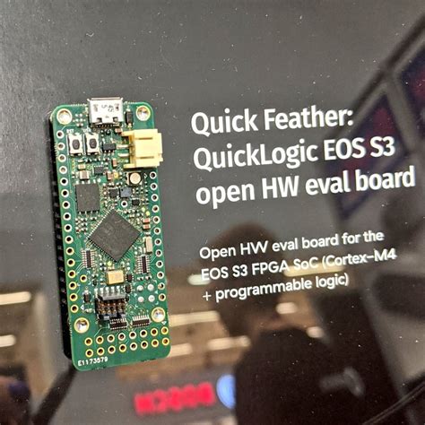 Feather Compatible QuickLogic Corp FPGA ZephyrIoT QuickLogic Corp Ew2020 Adafruit