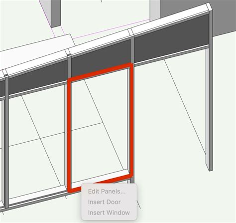 Cant Use Insert Door In Curtain Wall Architecture Vectorworks Community Board