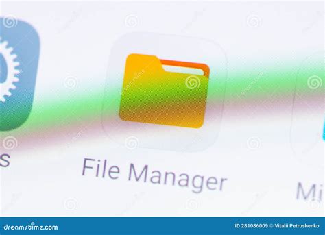 File Manager Used To Browse Folders On Computer Exploring Directories