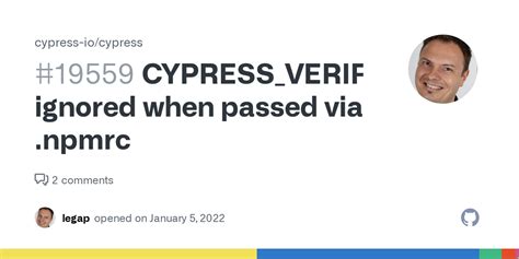 Cypressverifytimeout Ignored When Passed Via Npmrc · Issue 19559