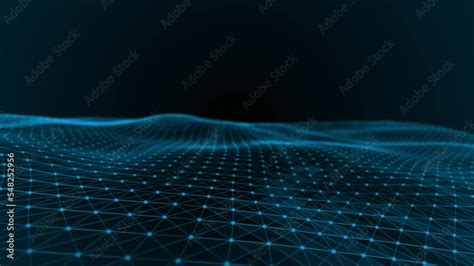Futuristic Digital Plexus Waves Background Digital Waves Plexus