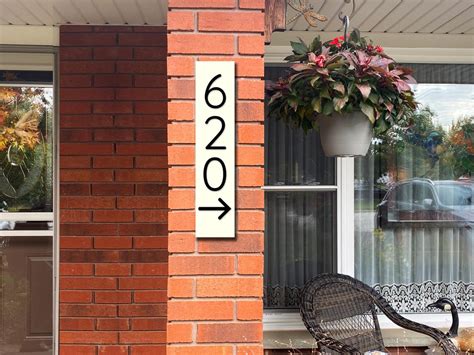 House Numbers Arrow Address Sign House Number With Arrow