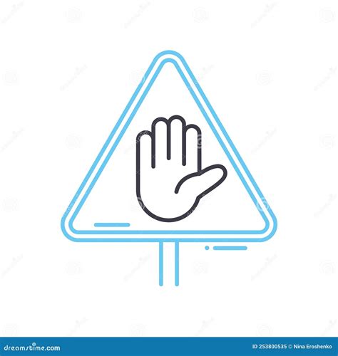 Disclaimer Line Icon Outline Symbol Vector Illustration Concept Sign