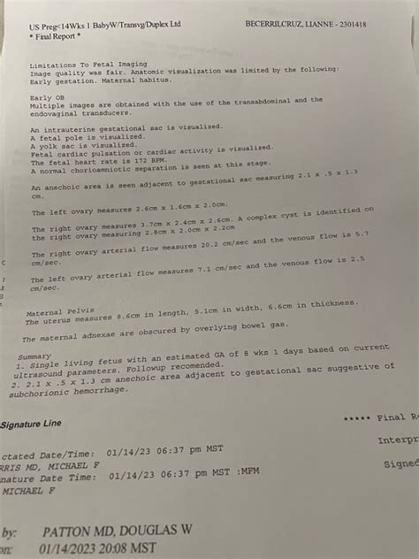 Subchorionic Hemorrhage 8 Weeks Glow Community