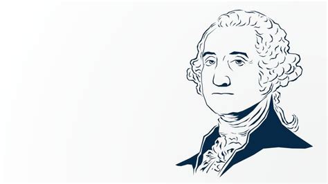 George Washington Portrait Vector Art Icons And Graphics For Free