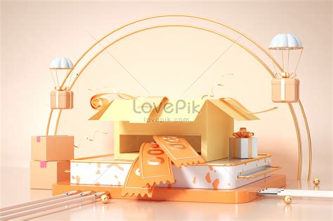 전자상거래 홍보 장면 배경 사진 및 창의적인 일러스트 무료 다운로드 Lovepik