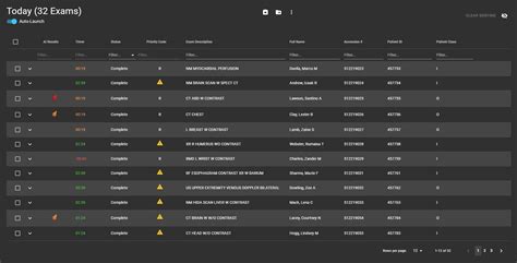 Universal Patient List Radiology Management Pacs Harmony