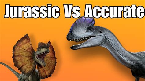 Dilophosaurus Jurassic Vs Accurate Youtube