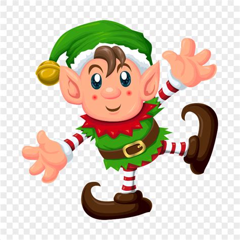 Christmas Elf Cartoon Character Hd Png Citypng