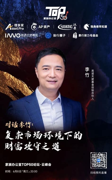 直播预告 对话英诺天使基金创始合伙人李竹复杂市场环境下的财富攻守之道 财富号 东方财富网