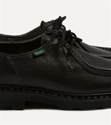 Paraboot Michael Noir Deer Leather Derby Shoe Drakes