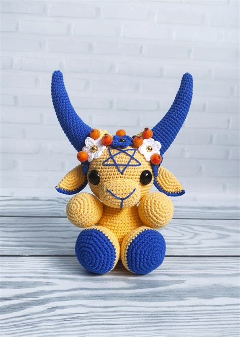 Baphomet Plush Baphomet Creepy Amigurumi Occult Pentagram Etsy Artofit