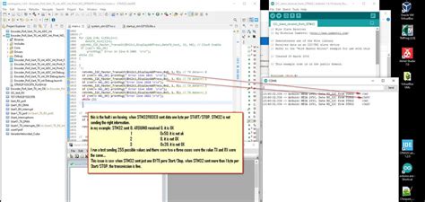 why stm32f103c8 is not sending the right data to s