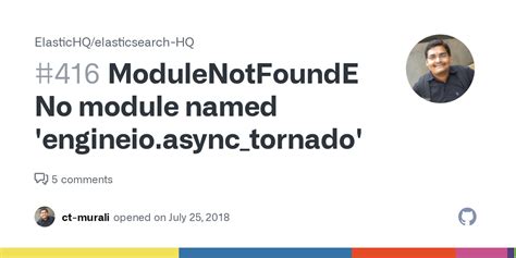 modulenotfounderror no module named engineio async tornado · issue