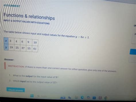 The Table Below Shows Input And Output Studyx