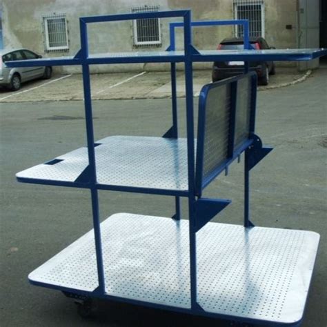 Etagenwagen Mit Klappbarem Blechboden Vereinfachtes Handling Treplog