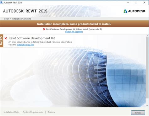 Çözüldü Revit 2019 Installation incomplete Some products failed to