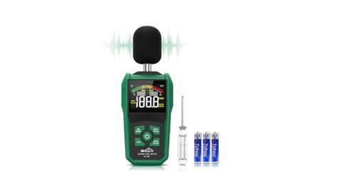 Decibel Metersqech Digital Sound Level Meter With Color Backlit Screenportable Spl Meter With
