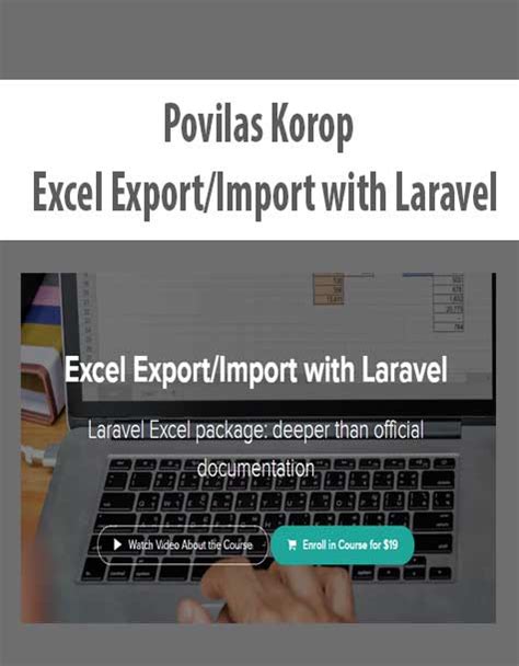 Povilas Korop Excel Exportimport With Laravel Available Now