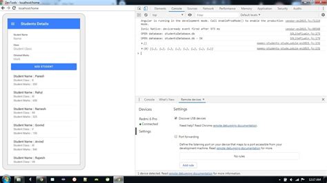 Sqlite Database In Ionic 4 Insert Query With App Debugging Youtube