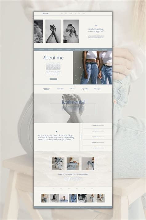 modern wix website template for creative professionals and business