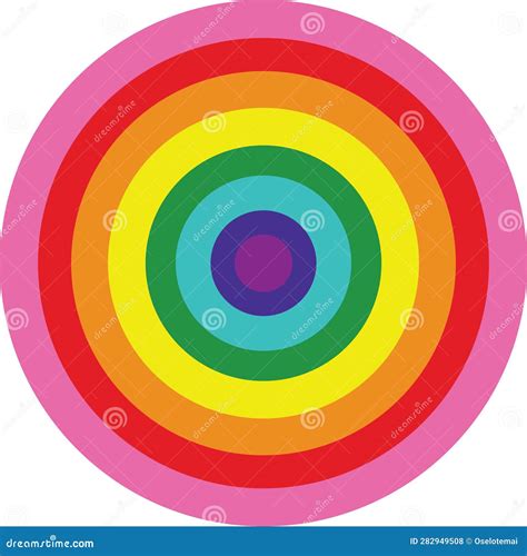 Gender Color Circle For LGBT Business Concepts For The Construction Sector Shown In Flat