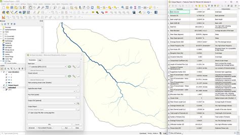 Calculate Watershed Morphometric Parameters In Qgis With One Click