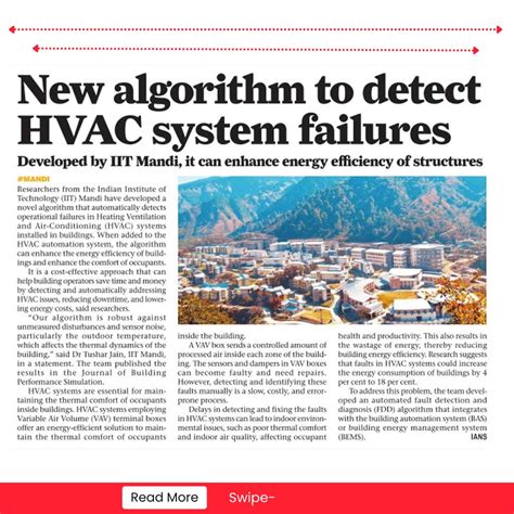 Footprint Global On Linkedin Iitmandi Algorithm Hvac Ventilation Research Publication