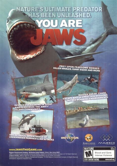 Jaws Unleashed 2006 Windows Box Cover Art Mobygames
