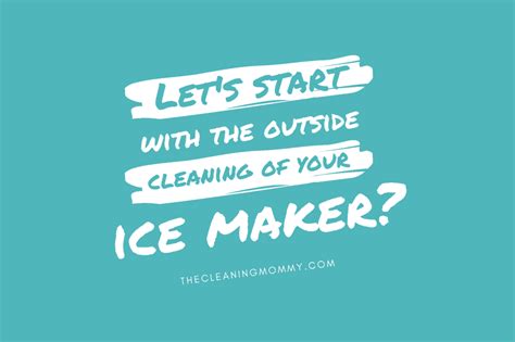 How To Clean A Portable Ice Maker 4 Easy Steps The Cleaning Mommy