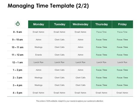 Managing Time Template Ppt Powerpoint Presentation Layouts Design Ideas PowerPoint Templates