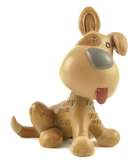 Blossom Bucket Woof Dog Figurine Dog Figurines Figurines