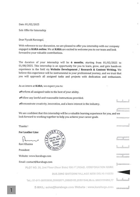 Internship Learning Growth Newbeginnings Piyush Navangul