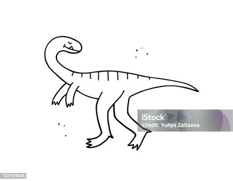 아이 낙서 스타일의 공룡 귀여운 디노 손 그린 벡터 일러스트 공룡에 대한 스톡 벡터 아트 및 기타 이미지 공룡 귀여운 그리기 Istock
