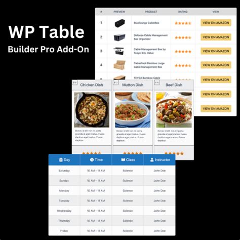 Wp Table Builder Pro Add On Cheap Price