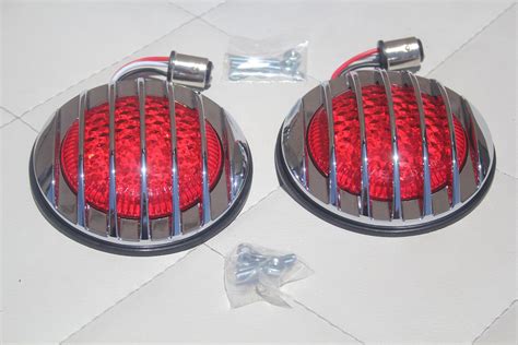 Custom Truck Hot Rat Street Rod Led Taillamp Lights Flush Fit Chrome