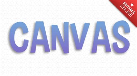 Canvas Inside Out Font Text Effect Generator