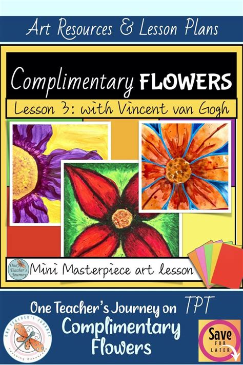 Color Colour Theory Complementary Flowers One Day Art Lesson 2nd