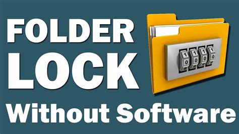 How To LOCK FOLDER Without Software How To Lock Folder Without Any Software In Windows In