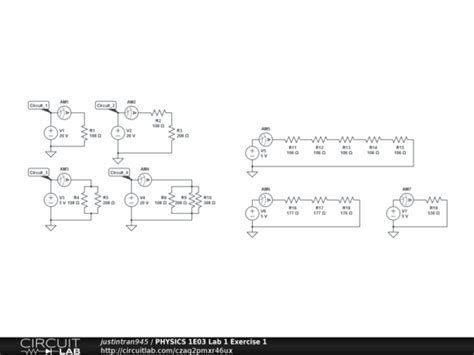 PHYSICS 1E03 Lab 1 Exercise 1 CircuitLab