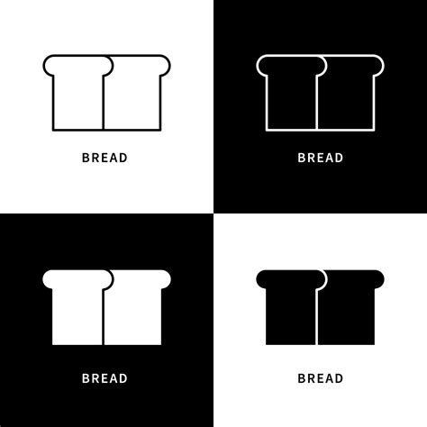 Bread Icon Set Meal And Food For Breakfast Logo Vector Design 9749867