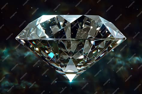 Premium Photo Sparkling Diamond Rotating In Space Luxurious And Captivating